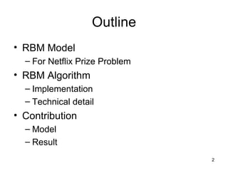 Understanding Rbm by WangYuanTao | PPT