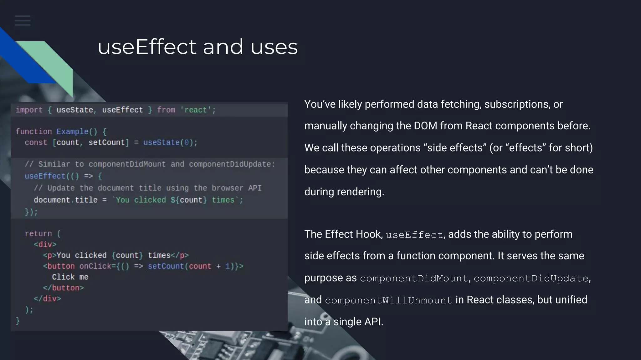 Understanding react hooks | PPT Understanding react hooks | PPT