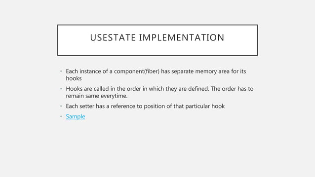 Understanding react hooks | PPTX