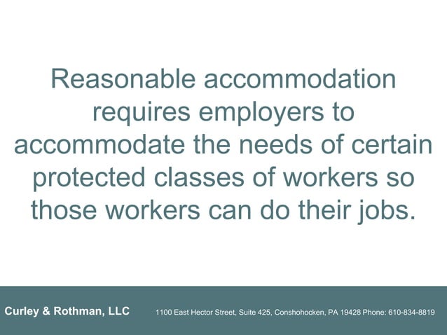 Understanding Reasonable Accommodation | PPTX
