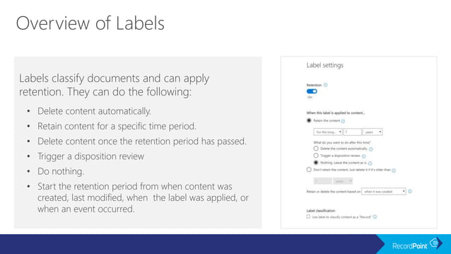 Understanding Records Management in Office 365 | PPT