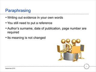 Understanding referencing and plagiarism | PPTX