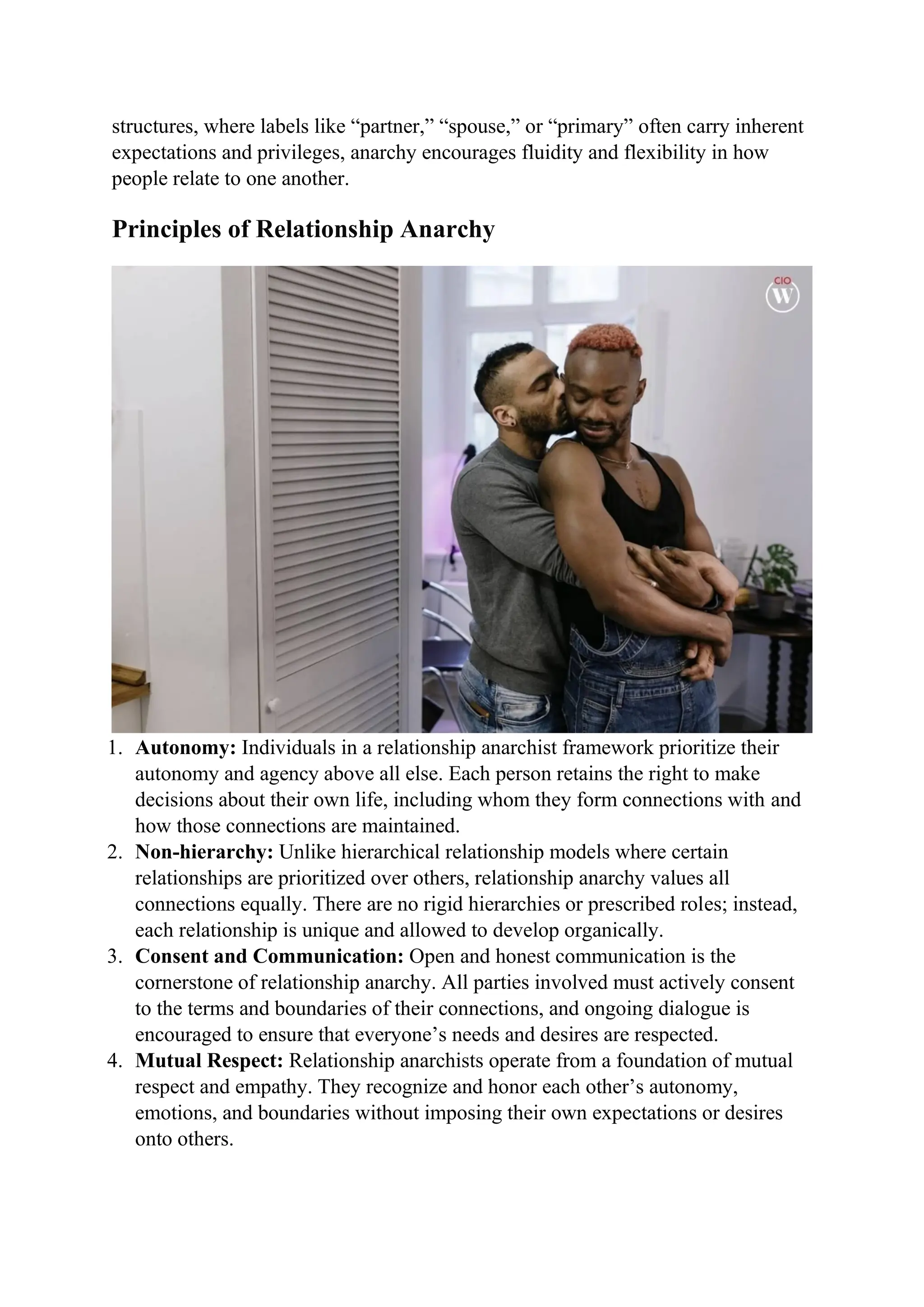 Understanding Relationship Anarchy: A Guide to Liberating Love | CIO Women Magazine | PDF