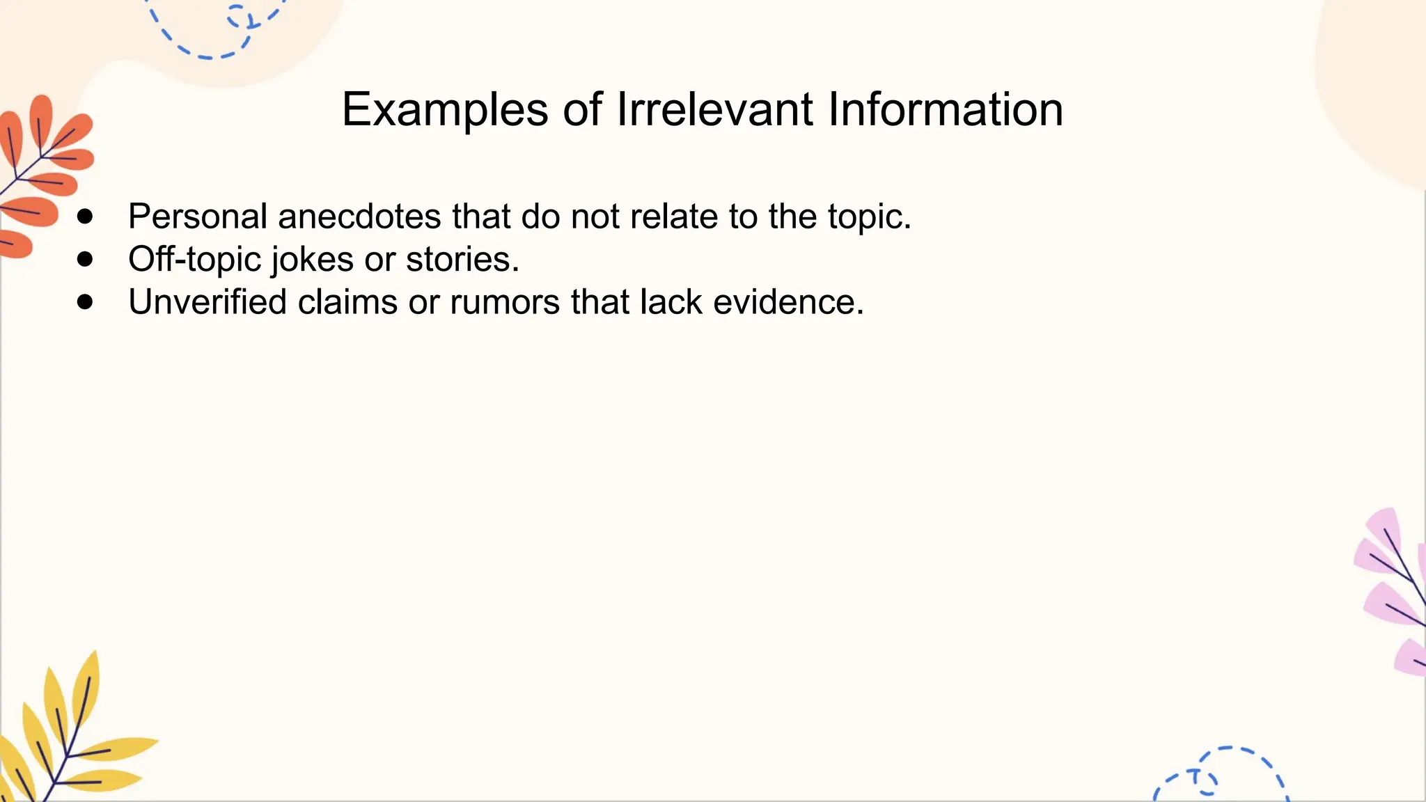 Understanding relevant and irrelevant information.pptx