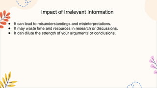 Understanding relevant and irrelevant information.pptx