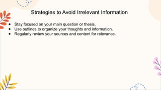 Understanding relevant and irrelevant information.pptx
