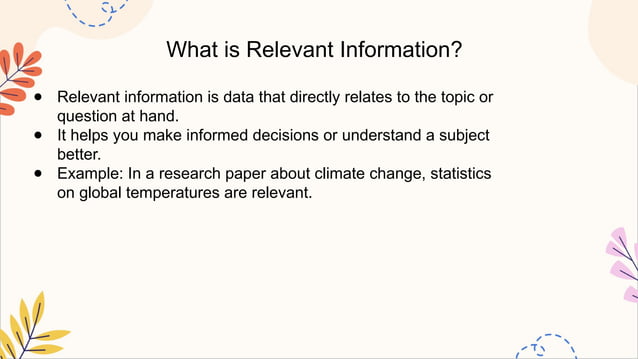 Understanding relevant and irrelevant information.pptx