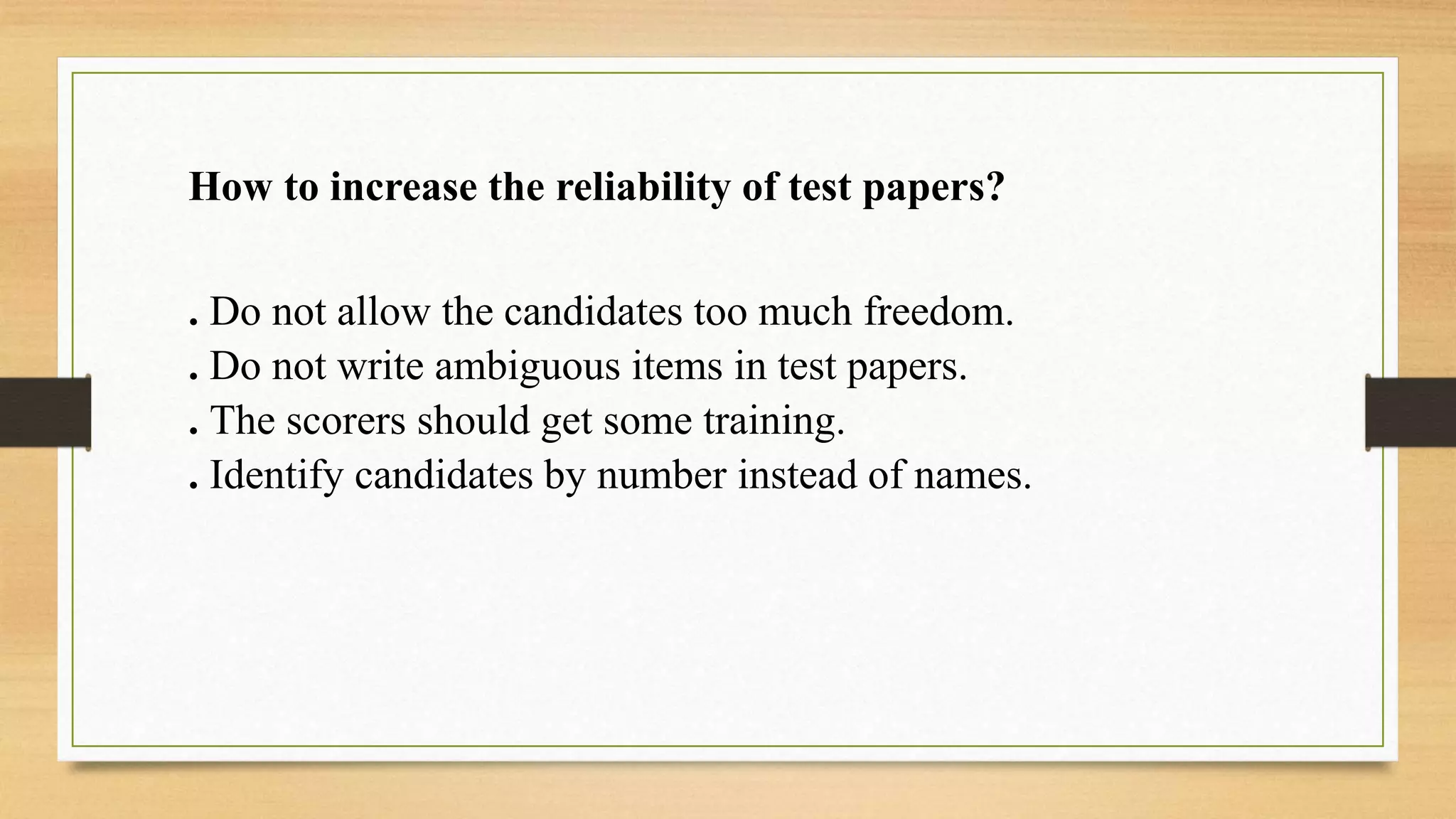 Understanding reliability and validity | PPTX