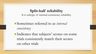 Understanding reliability and validity | PPTX