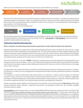 Understanding Repetitive Manufacturing | DOCX
