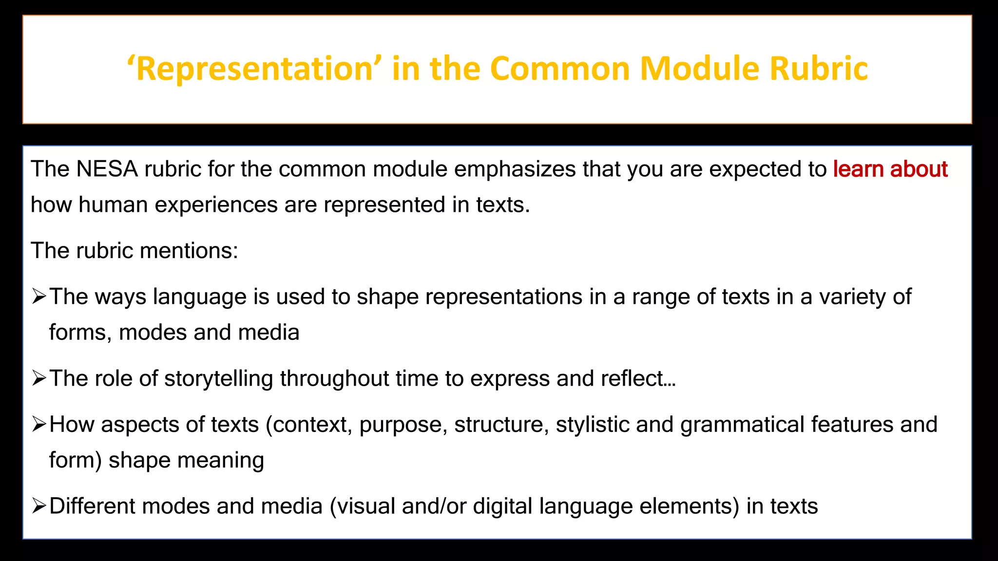 Understanding representation | PPTX
