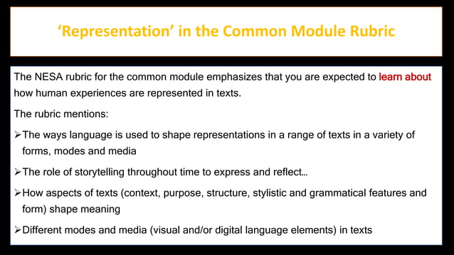 Understanding representation | PPTX