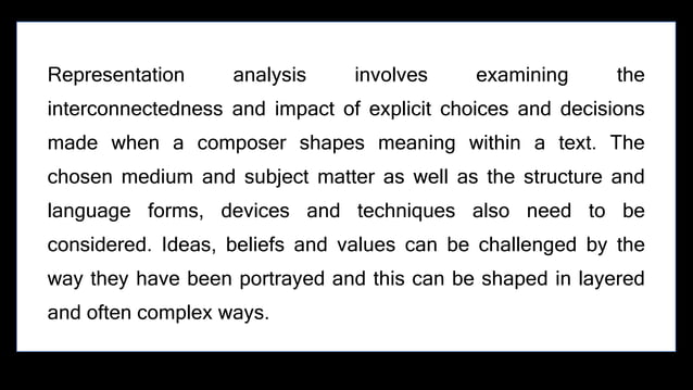 Understanding representation | PPTX