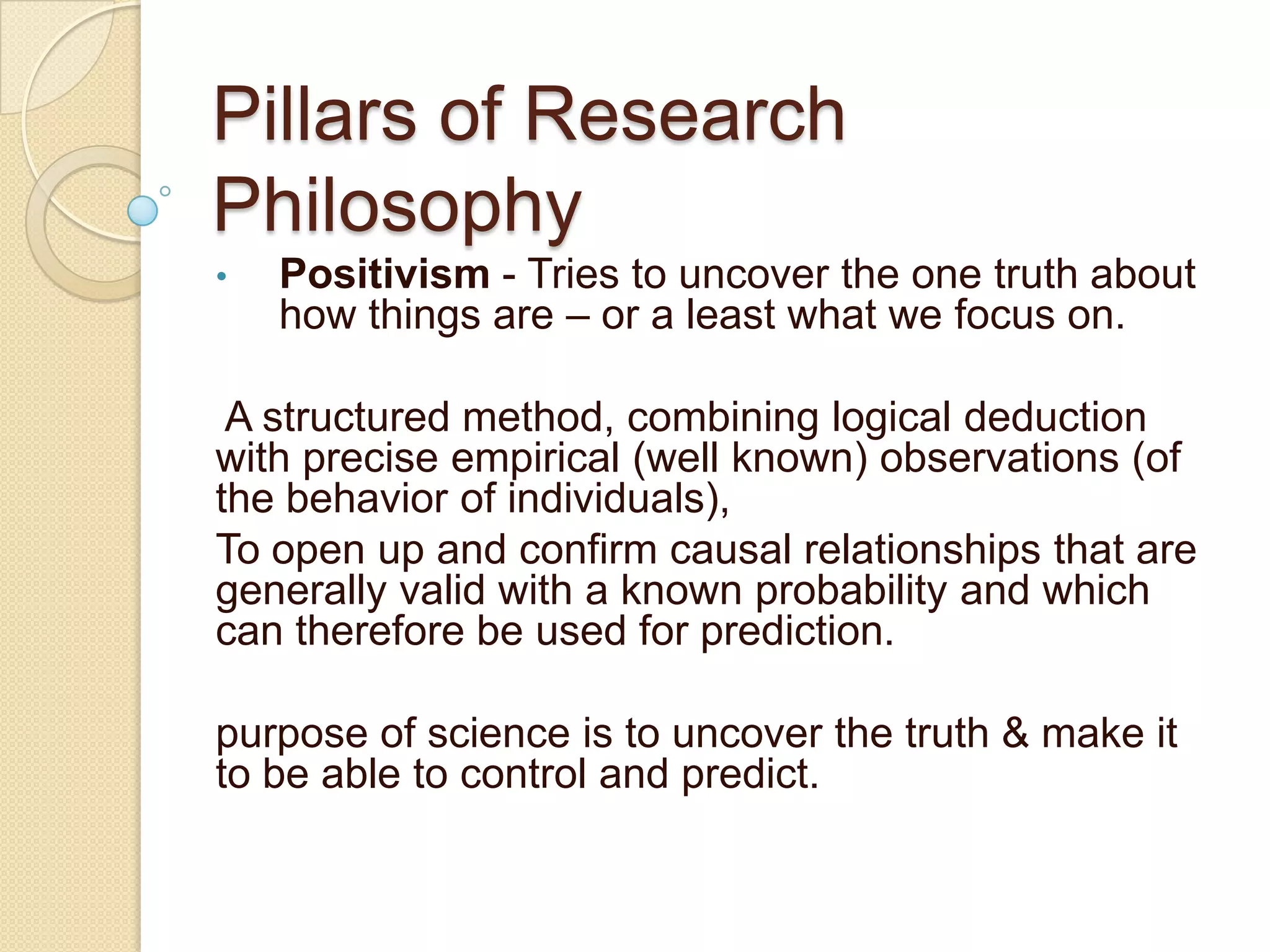 Understanding research philosophies | PPTX
