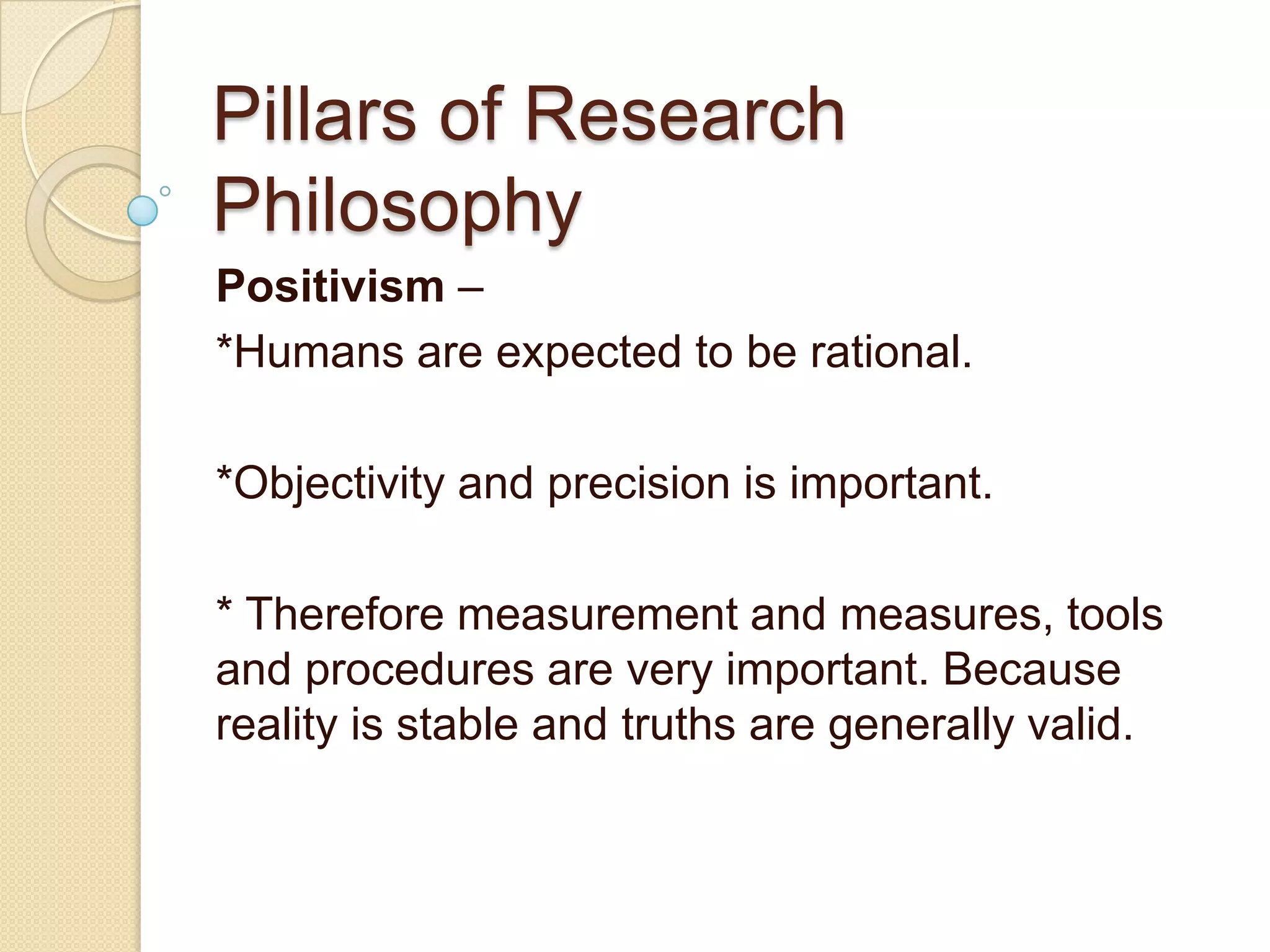 Understanding research philosophies | PPTX