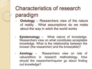 Understanding research philosophies | PPTX
