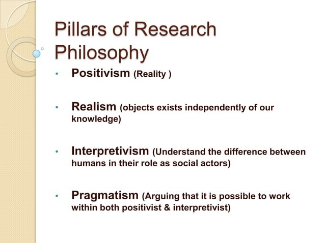 Understanding research philosophies | PPTX | Science