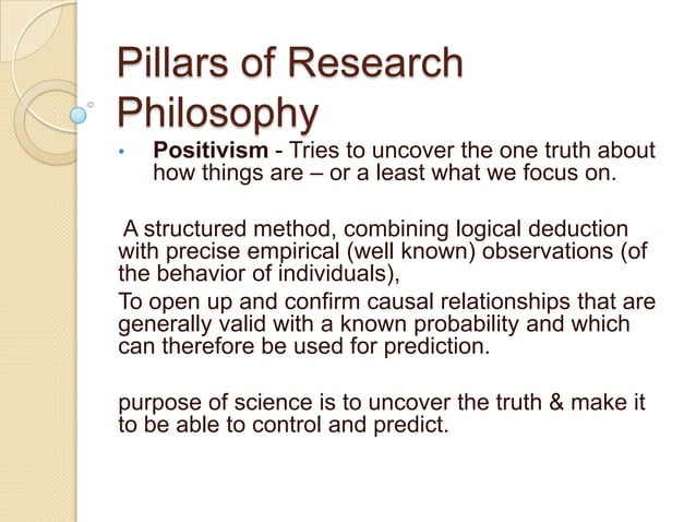 Understanding research philosophies | PPTX | Science