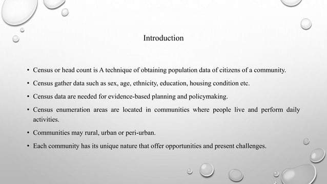 Understanding Residents Socio-Economic Problems in Rural, Peri-Urban ...