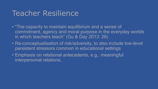 Understanding resilience in language teaching | PPTX