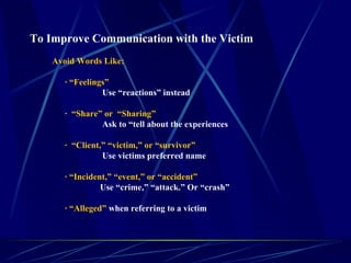 Understanding responding to_victims | PPT