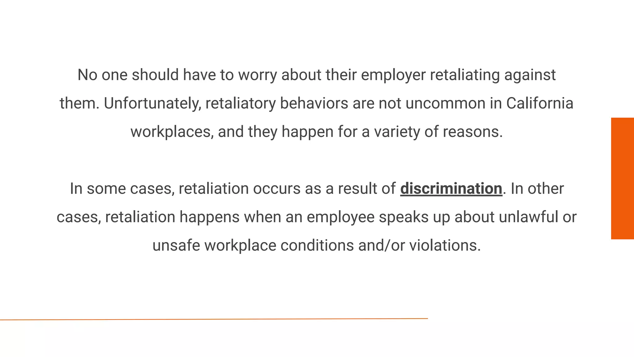 Understanding Retaliation in The California Workplace | PDF
