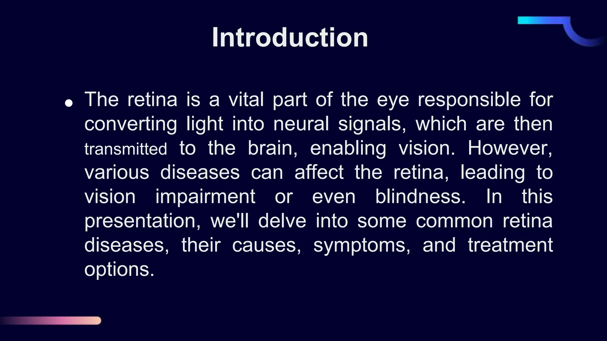Understanding Retina Diseases | PPTX
