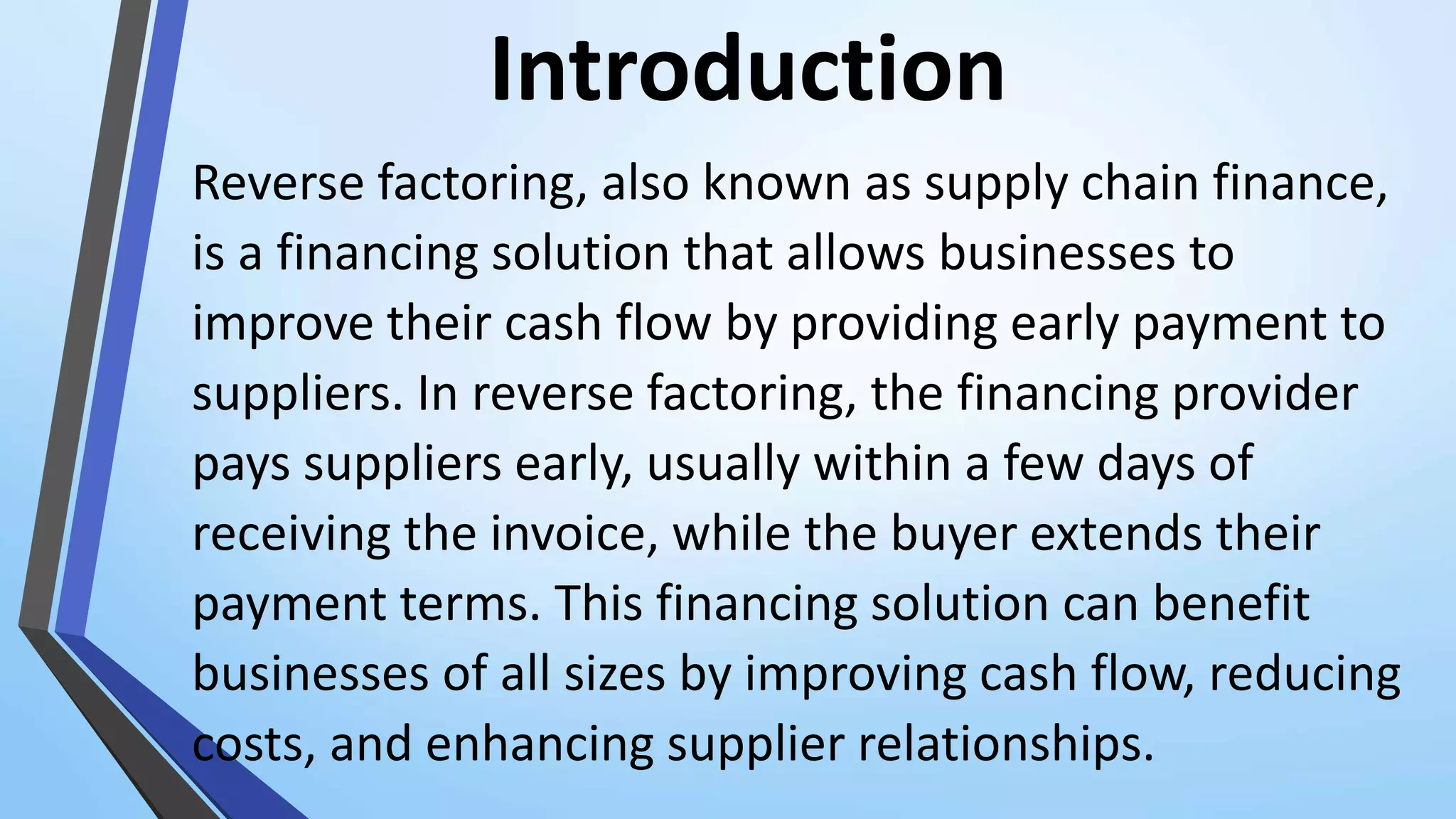 Understanding Reverse Factoring and Its Benefits for Businesses | PPTX
