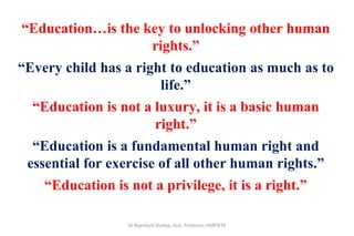 RTE - Right to Education Act | PPTX