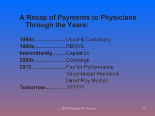Understanding Relative Value Units (RVUs) - How Doctors Are Paid Today ...