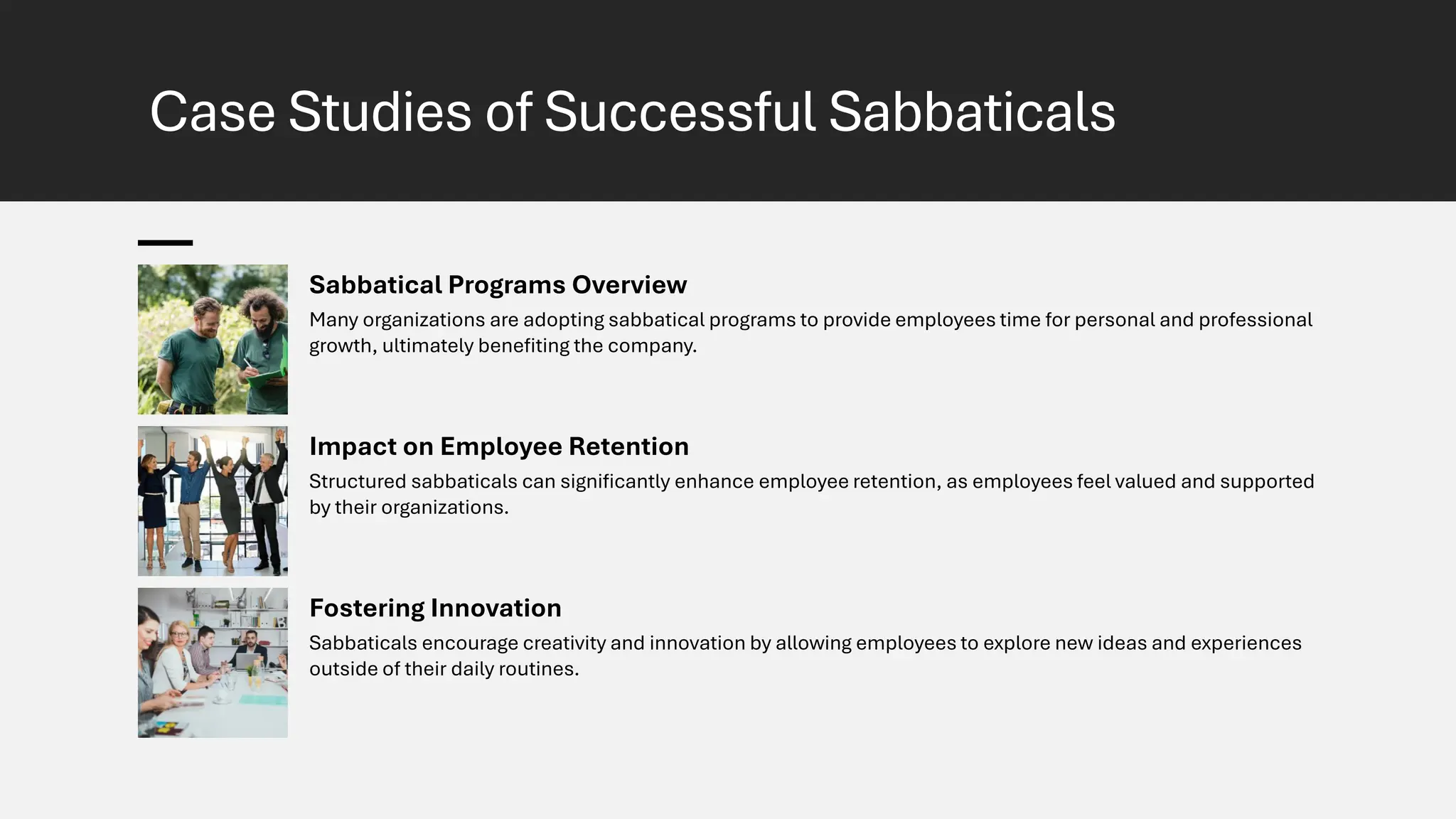 Understanding sabbatical leave: benefits and implementation | PDF