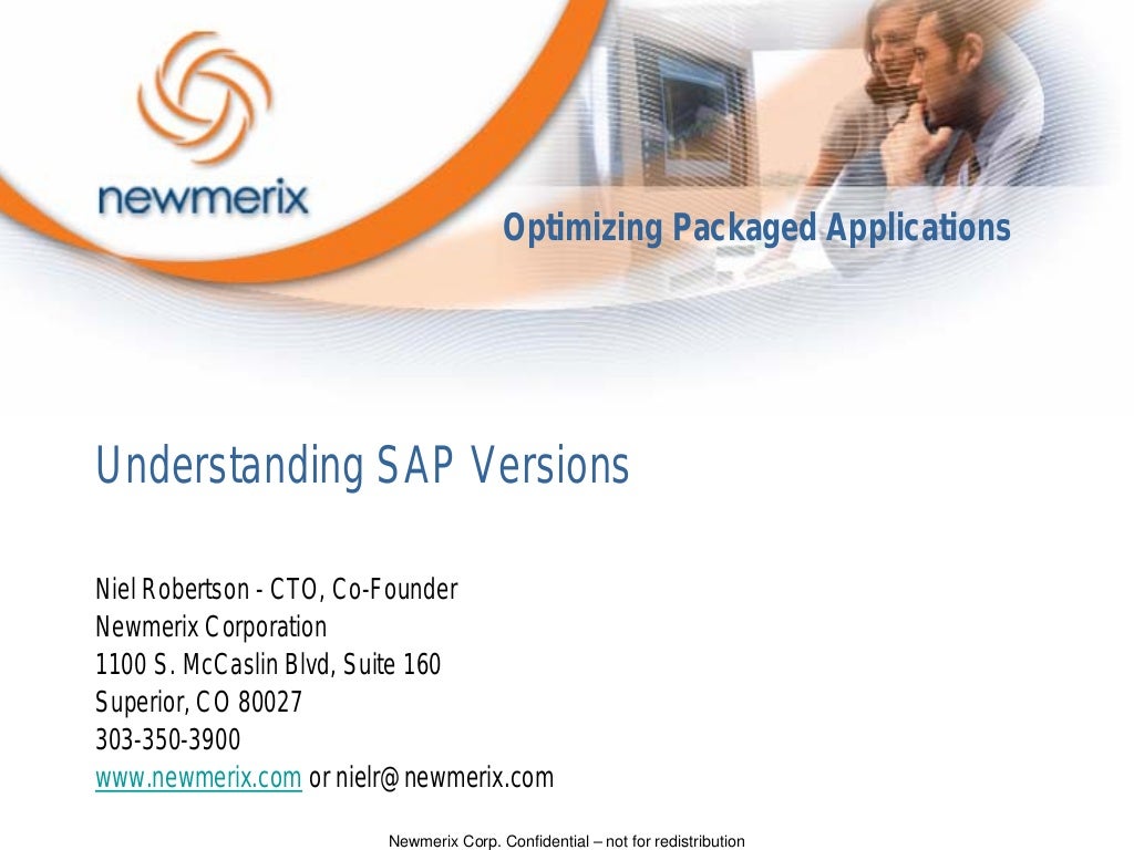 Understanding SAP Versions