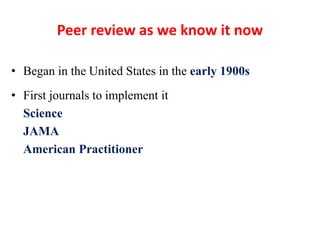 Understanding scientific peer review | PPTX