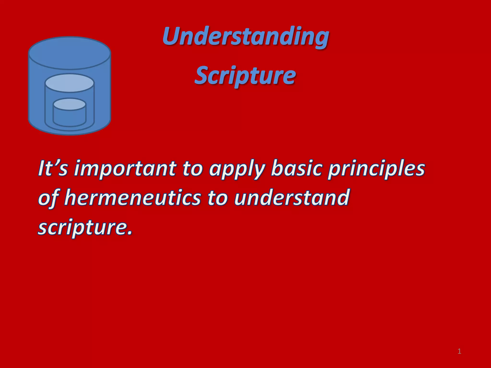 Understanding Scripture | PPT