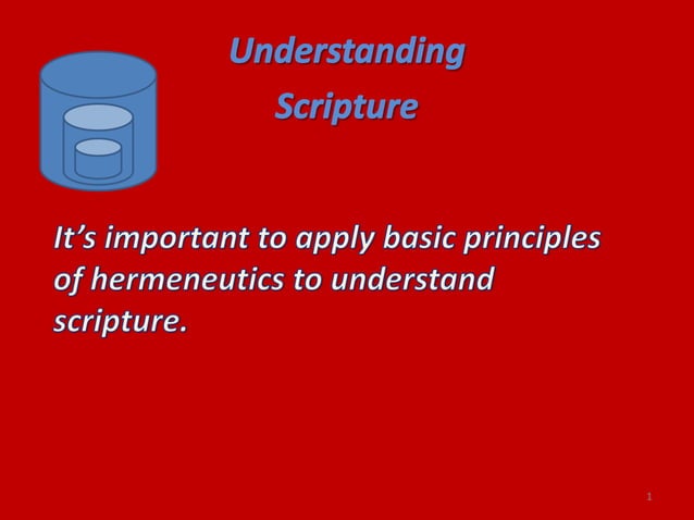 Understanding Scripture | PPT