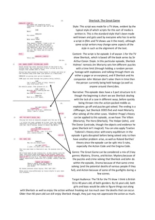 Understanding script work | PDF