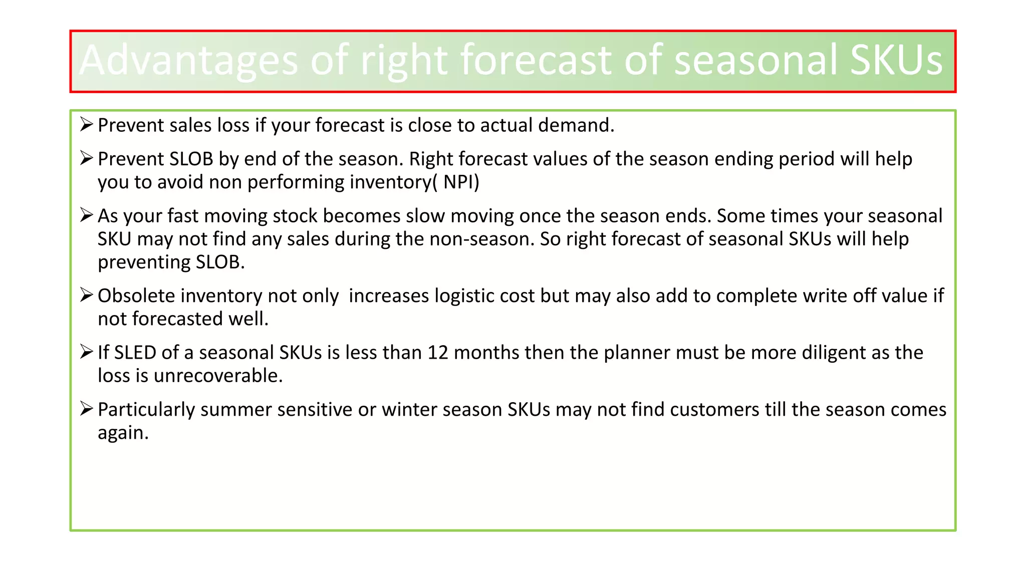 Understanding seasonl demand and forecasting effectively | PPTX