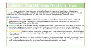 Understanding seasonl demand and forecasting effectively | PPTX