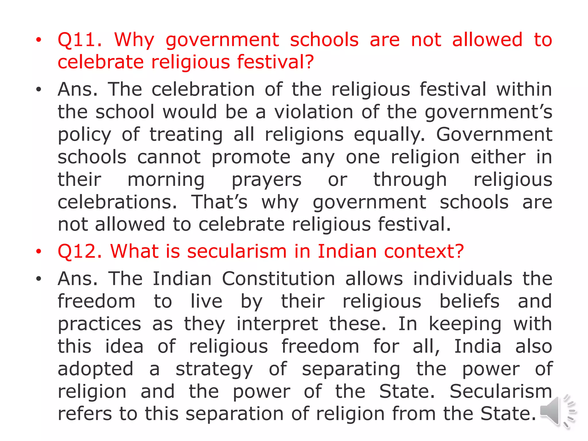 Understanding secularism | PPTX