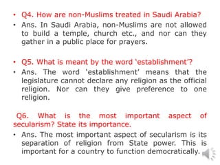 Understanding secularism | PPTX