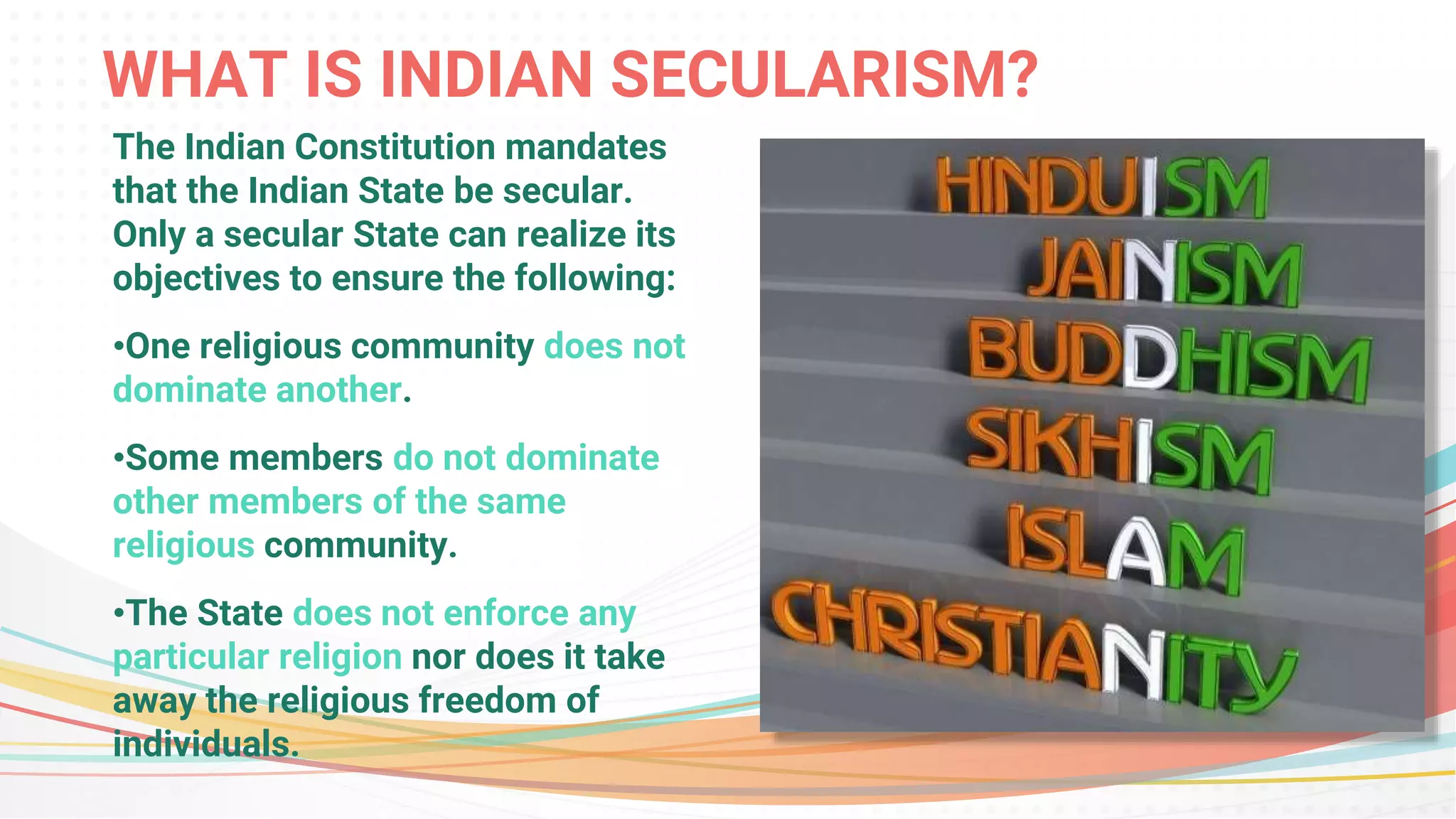 Understanding secularism | PPTX