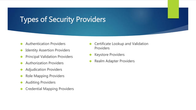 Understanding Security for Oracle WebLogic Server | PPT