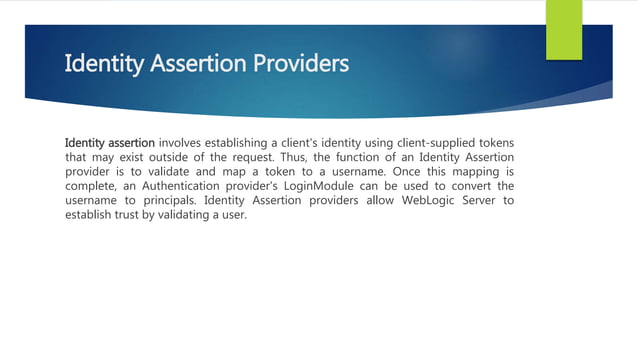 Understanding Security For Oracle Weblogic Server Ppt