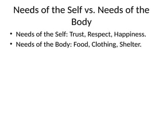 Understanding_Self_and_Body_IN HUMAN VALUES | PPTX