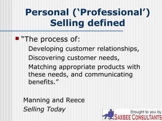 Understanding selling person | PPT