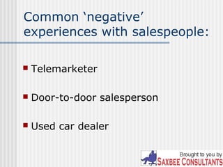 Understanding selling person | PPT