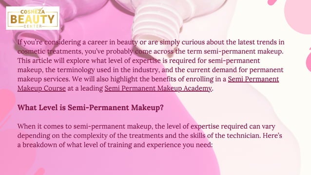 Understanding Semi-Permanent Makeup Levels, Terminology, and Market ...