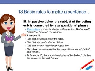 Understanding Sentence - English Grammar | PPTX