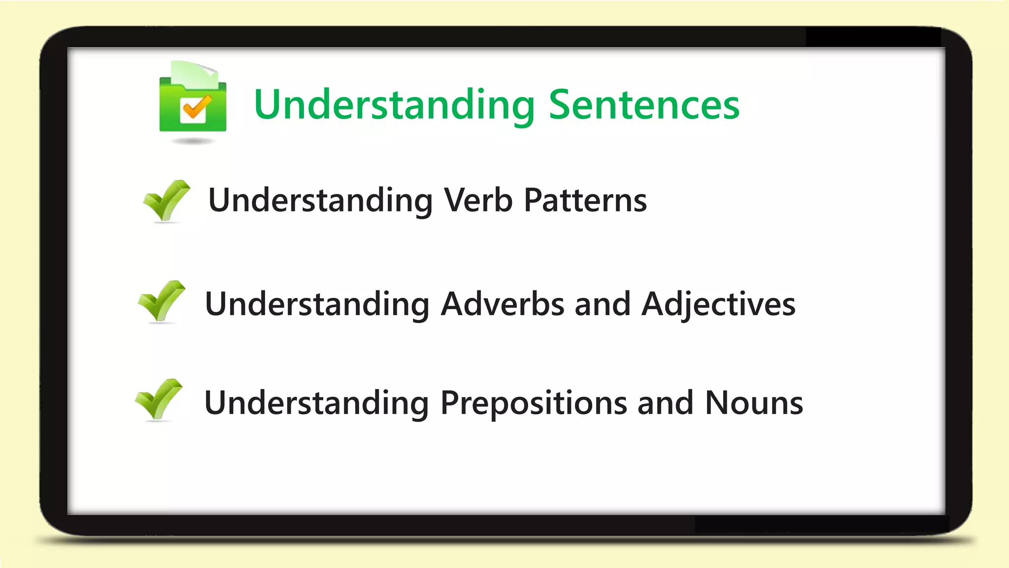 Understanding sentences - センテンスを理解する | PPTX | Education