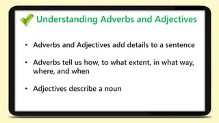 Understanding sentences - センテンスを理解する | PPTX | Education